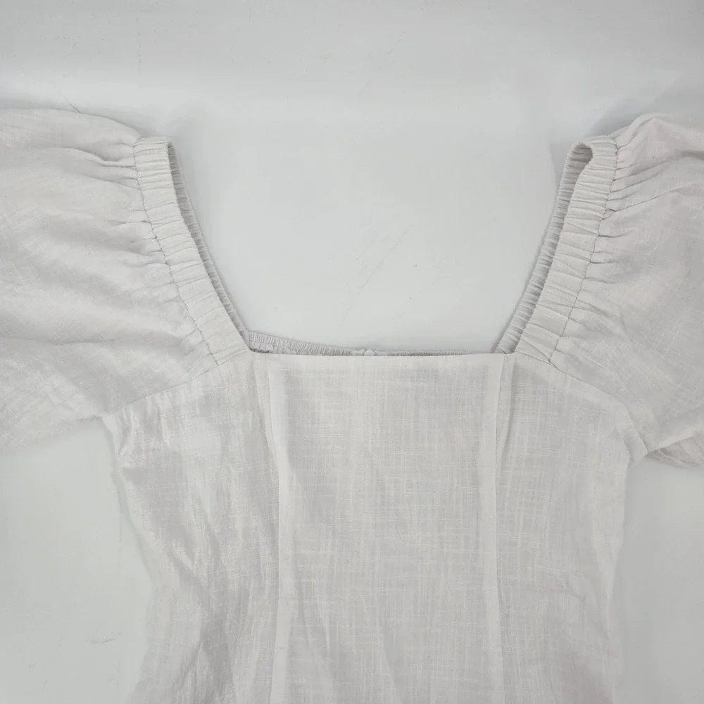 Sndys | Dresses | Sndys Everyday Tuscany Mini Dress M White 0 Cotton ...